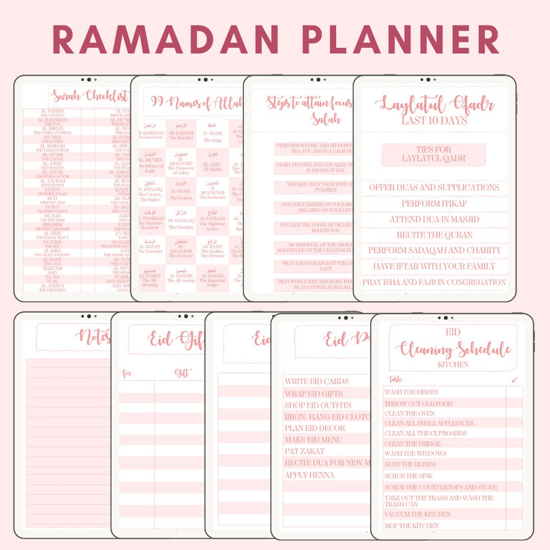 Ramadan Planner | Ramadan Journal Islamic Daily Planner Printable ...