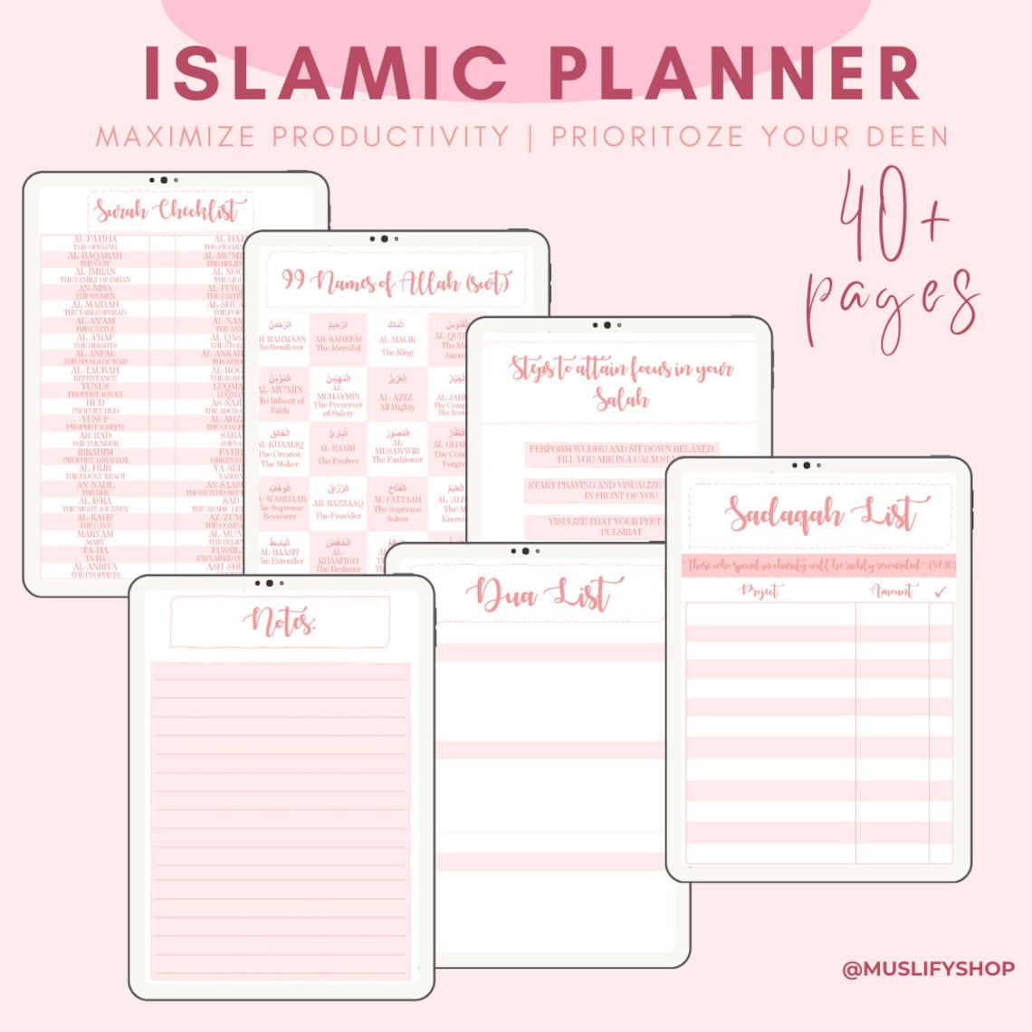 Muslim Planner | Islamic Planner | Muslim Daily Planner | Islamic Daily ...