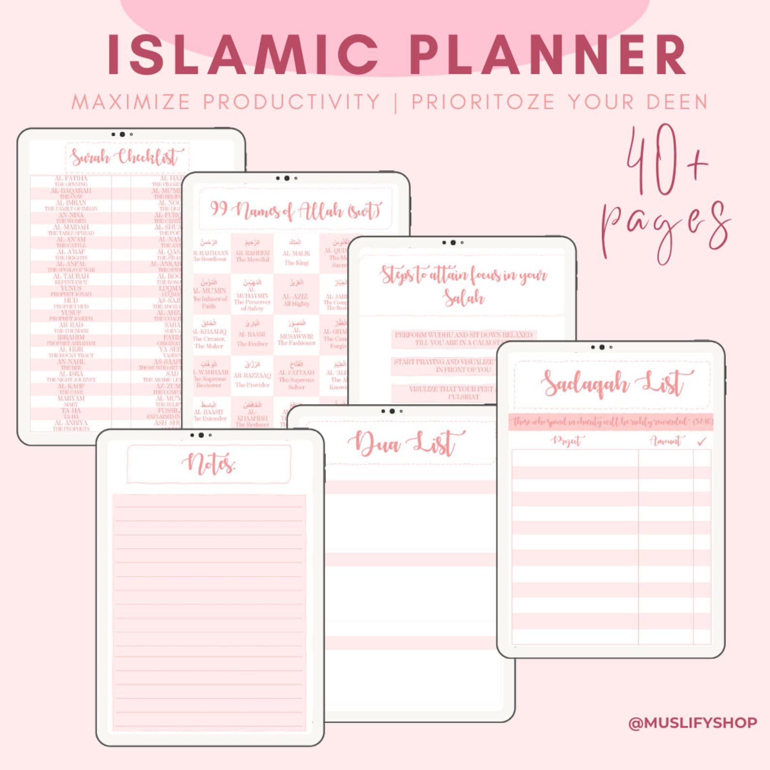 Muslim Planner | Islamic Planner | Muslim Daily Planner | Islamic Daily ...
