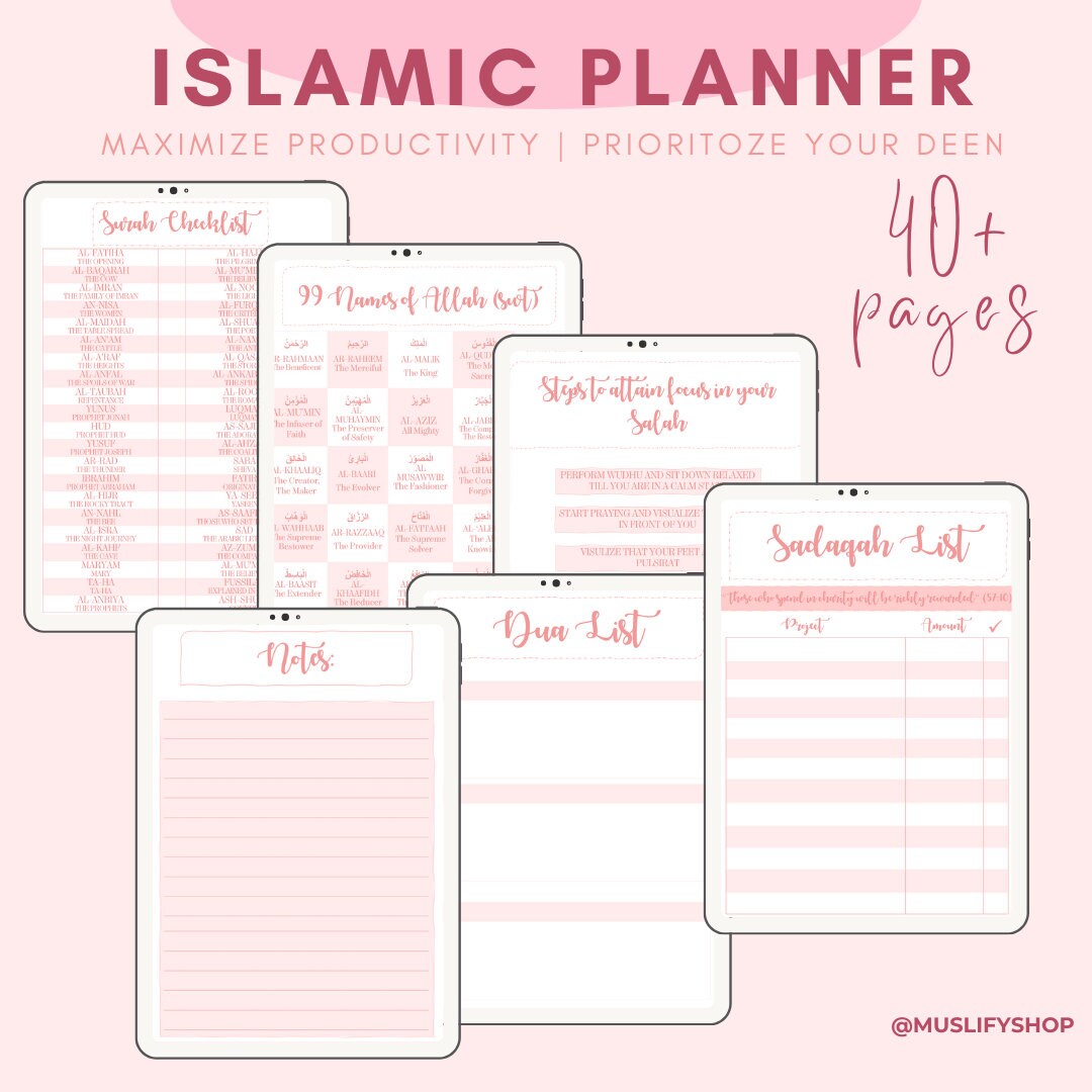 Muslim Planner | Islamic Planner | Muslim Daily Planner | Islamic Daily ...