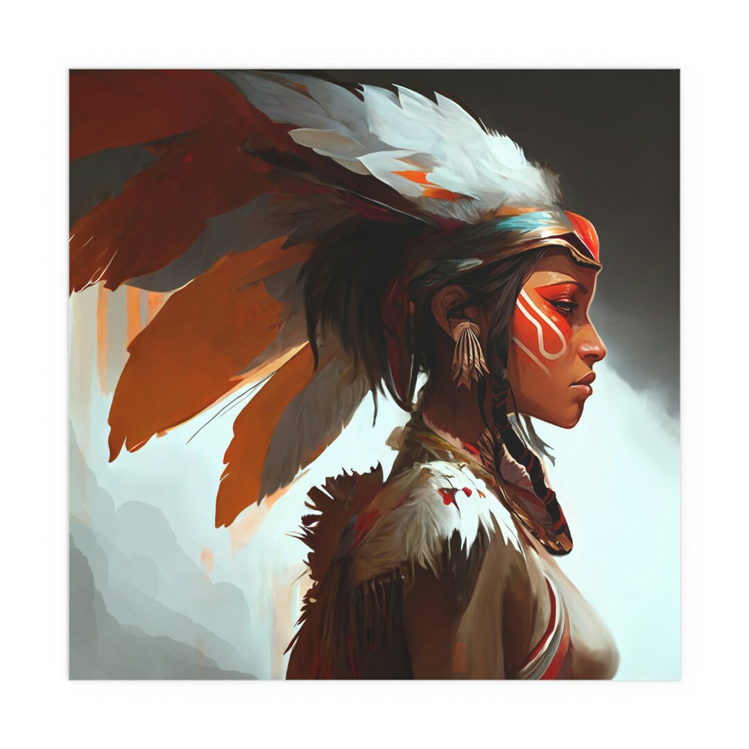 Native Indian Woman - Fine Art Posters - Etsy