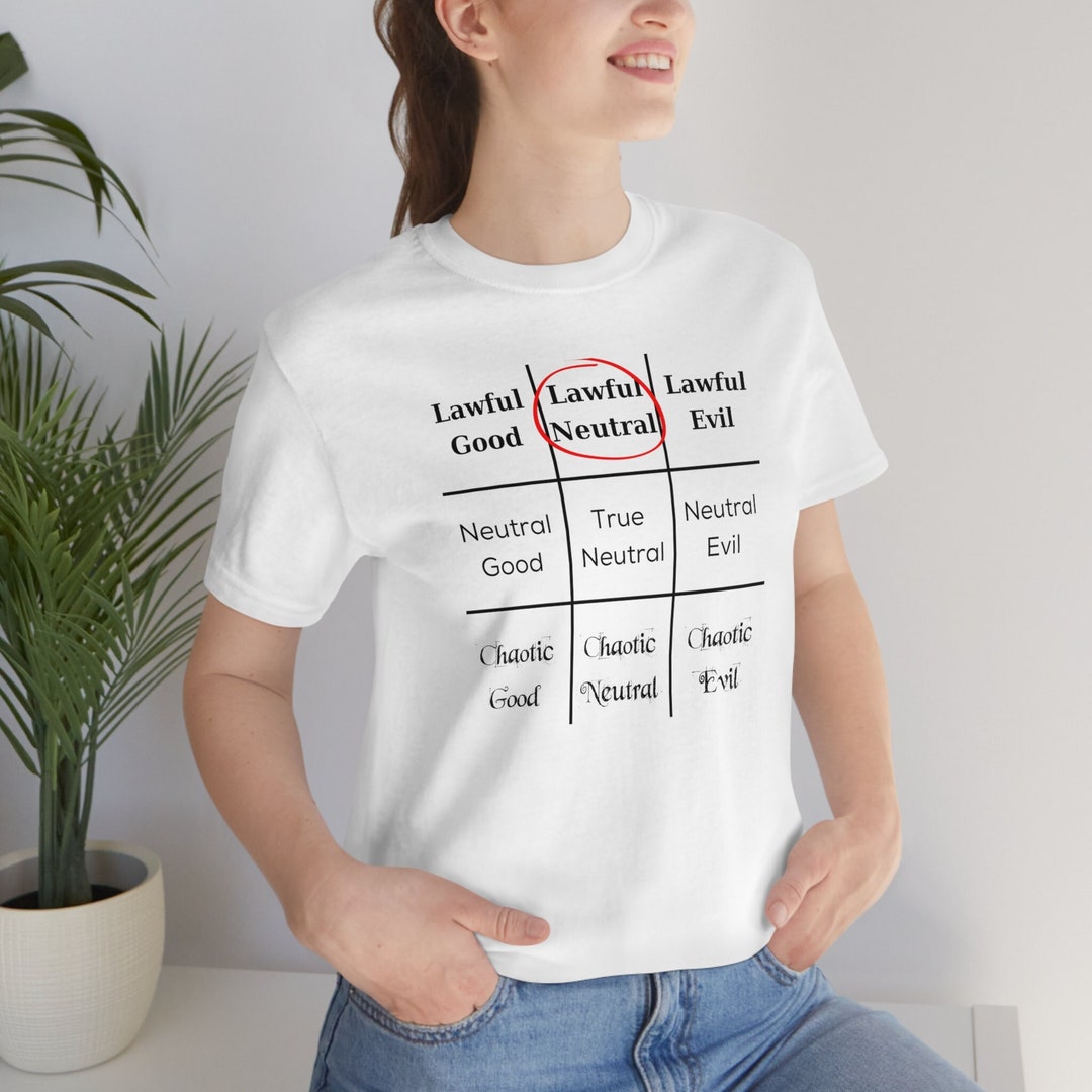 Lawful Neutral DND Alignment Shirt - Etsy