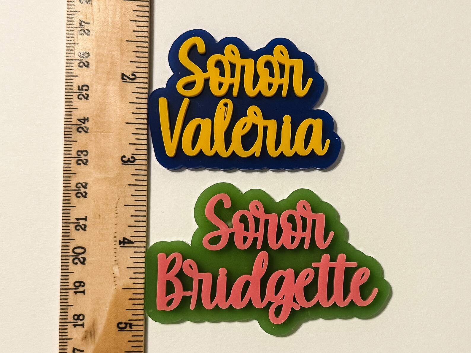 NPHC Soror Greek Pin Acrylic Sorority Colors Dst Sgrho Zphib AKA - Etsy