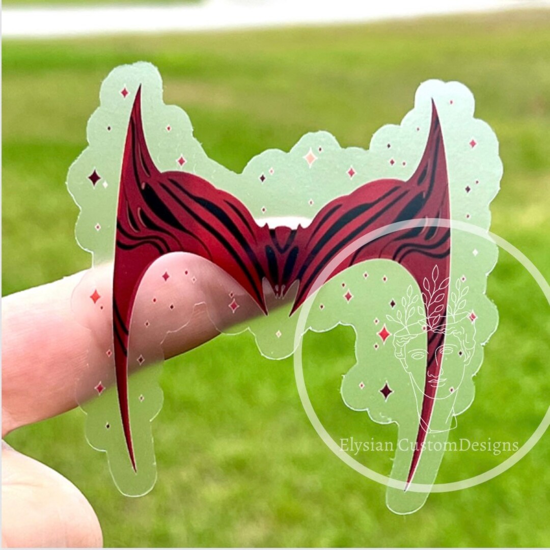 Wanda Maximoff Scarlet Witch Crown Marvel Comic Waterproof Transparent ...