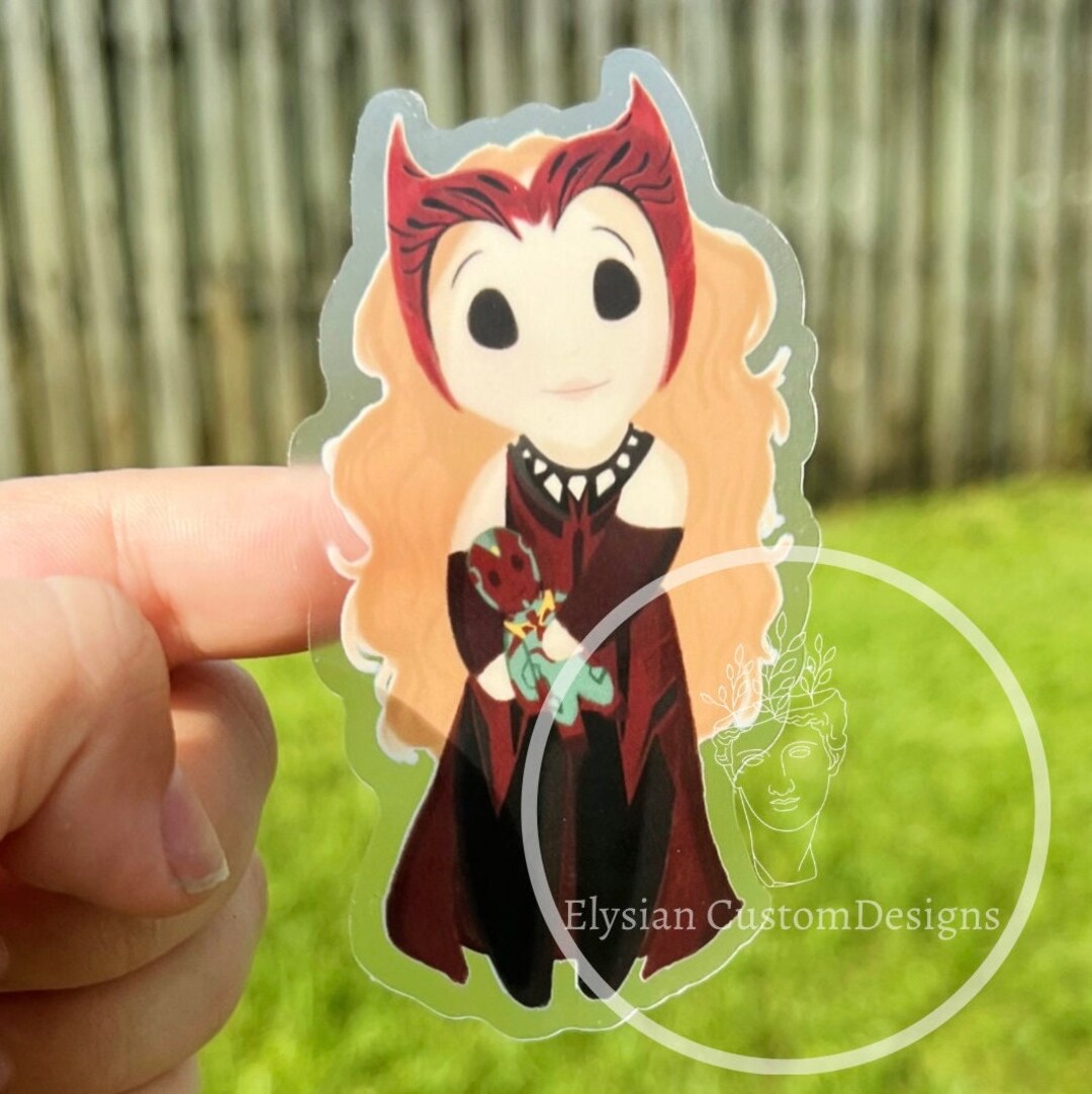 Witch With Android Plushie Sticker - Etsy
