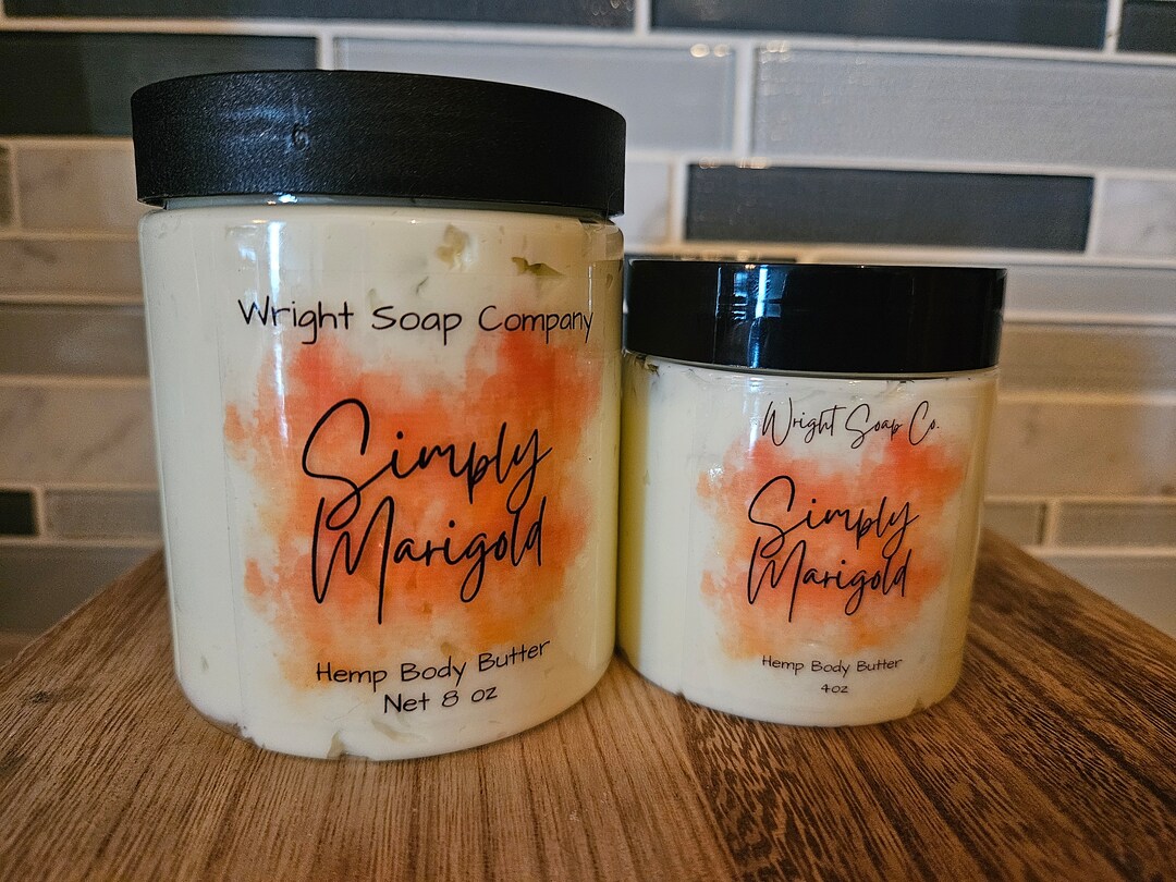 Simply Marigold Hemp Body Butter- Melon-marigold-amber-coconut Scent ...