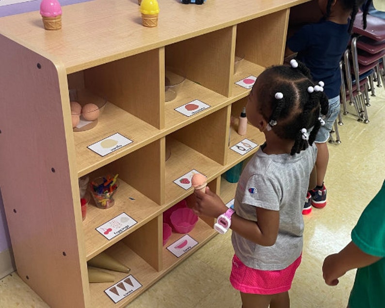 ICE CREAM SHOP Dramatic Play Center Labels for Pretend Play | Spring ...