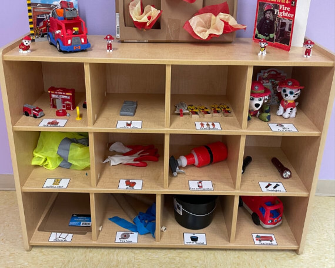 FIRE STATION Dramatic Play Center Labels for Pretend Play | Fire Safety ...
