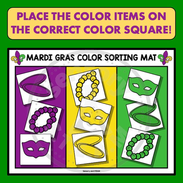 MARDI GRAS Learning Activity Worksheet Set With Vocabulary Games and ...