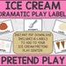 ICE CREAM SHOP Dramatic Play Center Labels for Pretend Play | Spring ...