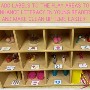 ICE CREAM SHOP Dramatic Play Center Labels for Pretend Play | Spring ...