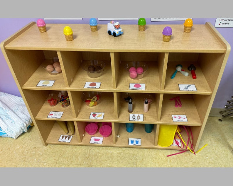 ICE CREAM SHOP Dramatic Play Center Labels for Pretend Play | Spring ...