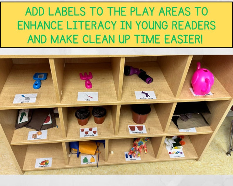 Garden Dramatic Play Center Labels for Pretend Play | Spring, Summer ...
