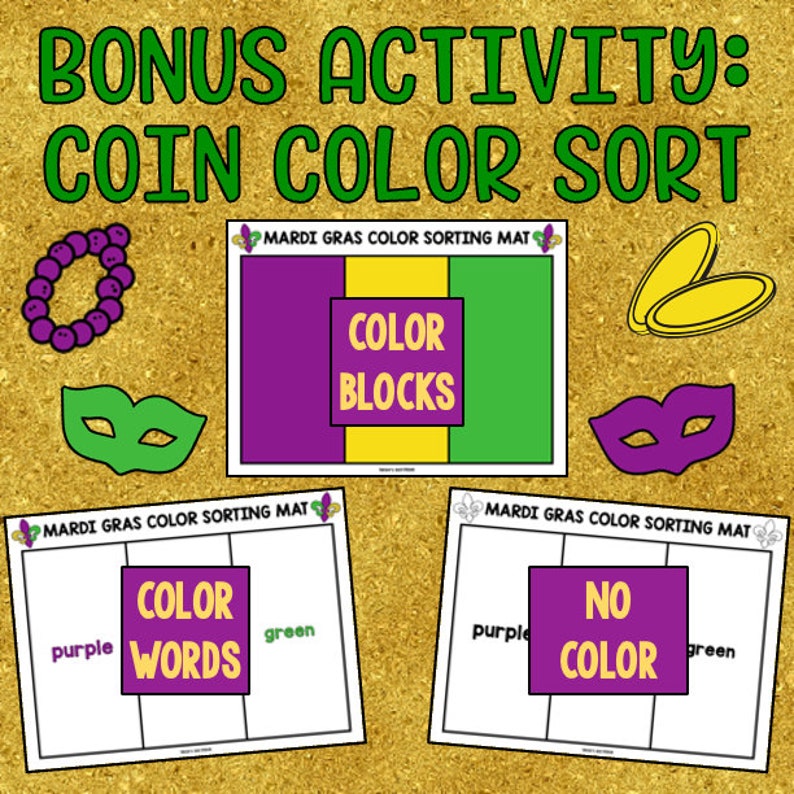 MARDI GRAS Learning Activity Worksheet Set With Vocabulary Games and ...