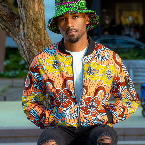 African Print Jacket - Etsy