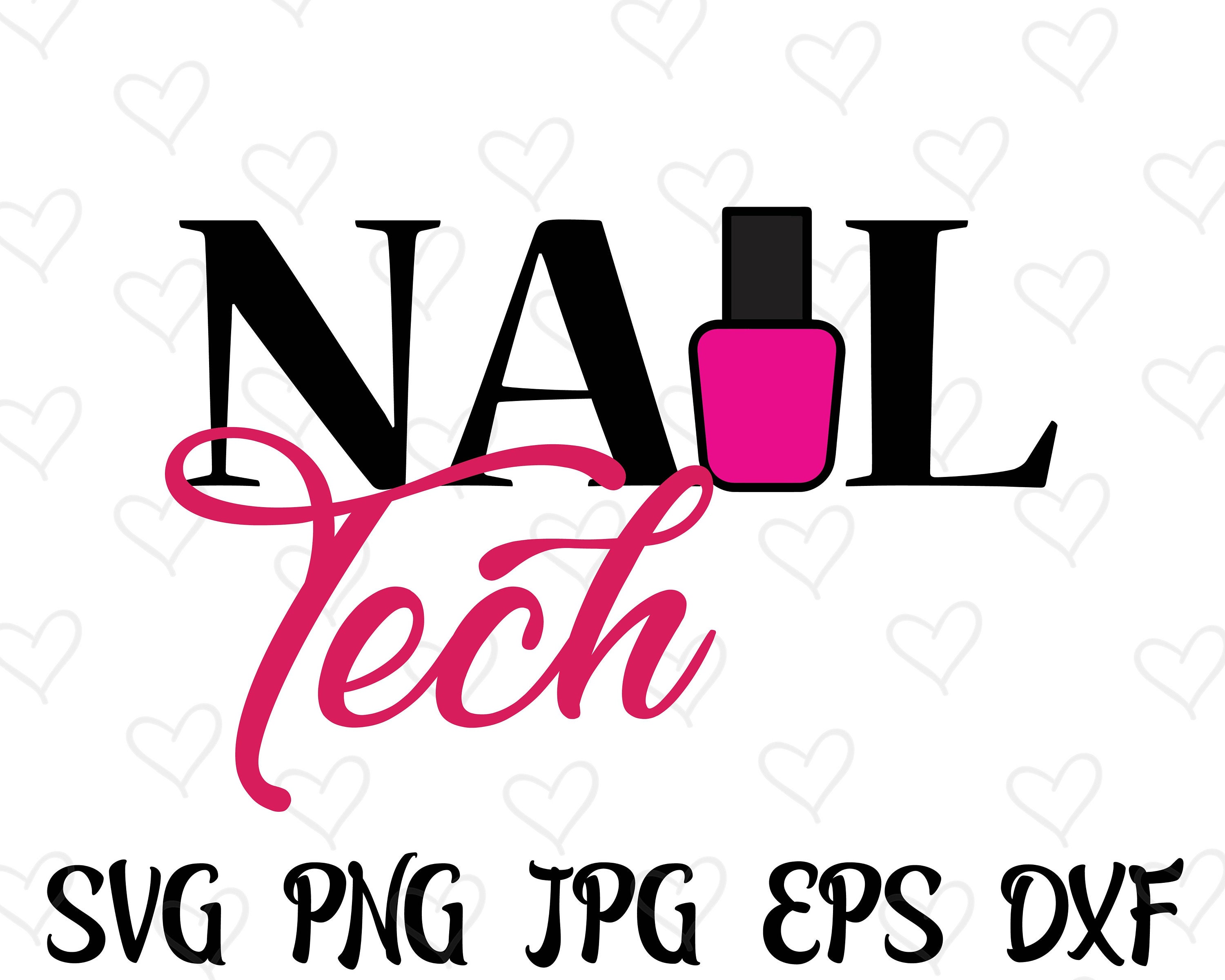 Nail Tech SVG, Nail Boss Svg, Nail Art, Svg Cut File, Wavy Letters Svg ...