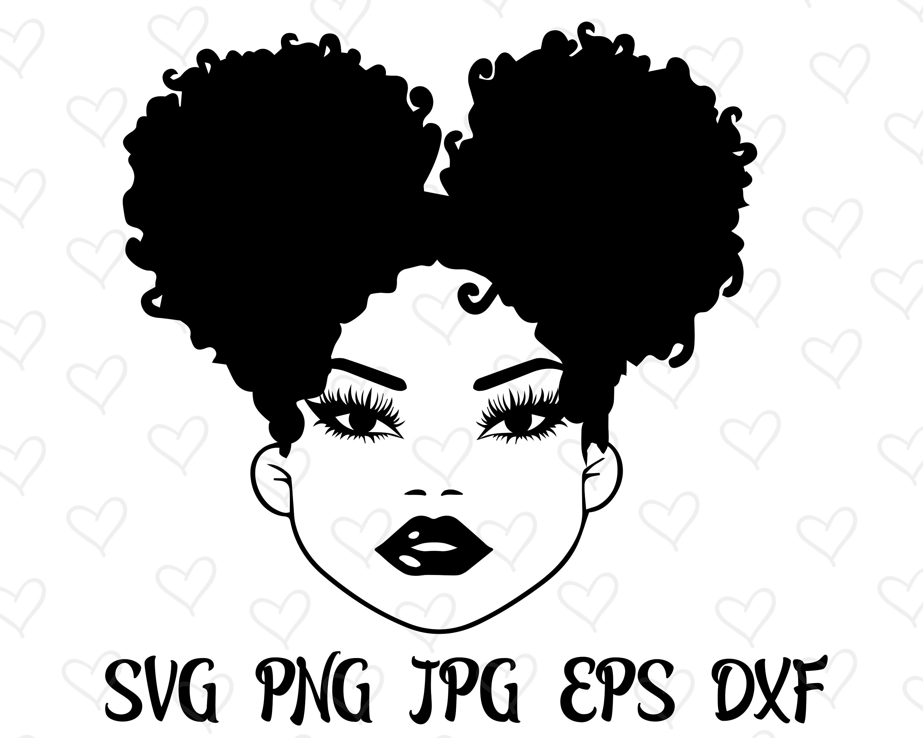 Afro Woman Svg Afro Queen Svg Afro Lady Svg Afro Girl Svg African