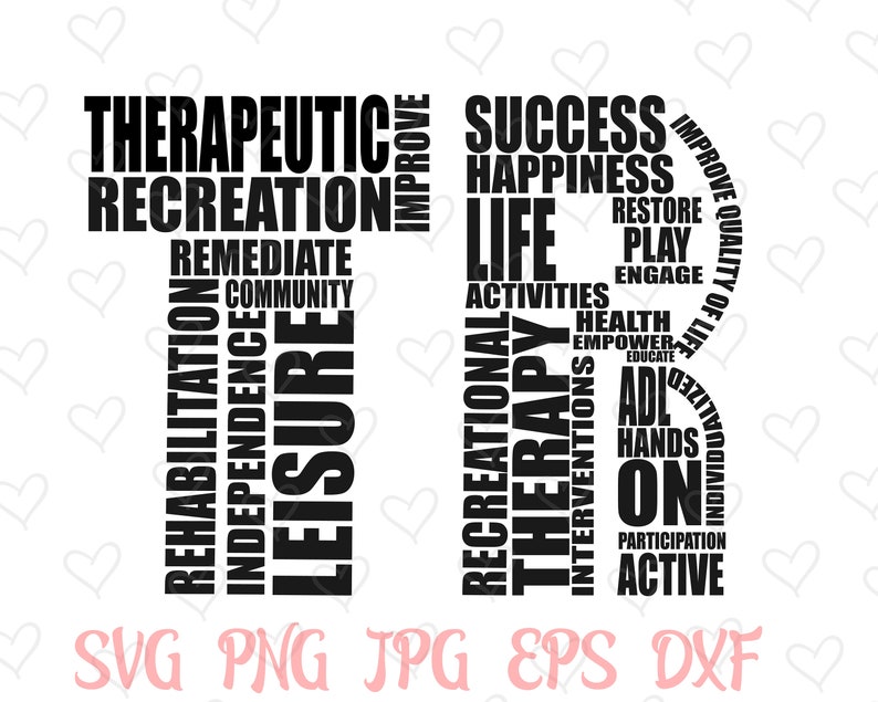 Recreation Therapy SVG, Health Care Svg, Cut File, Recreation Svg ...