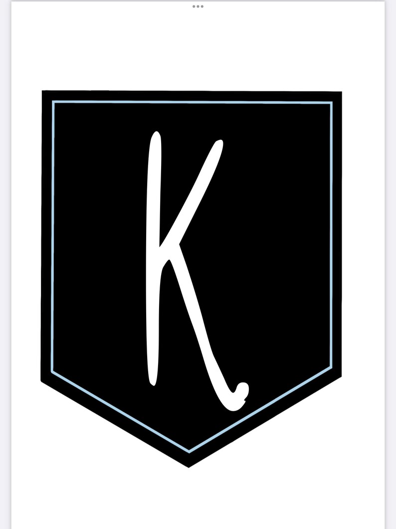 Letters and Numbers Display Banner Flags- DIGITAL DOWNLOAD - Etsy