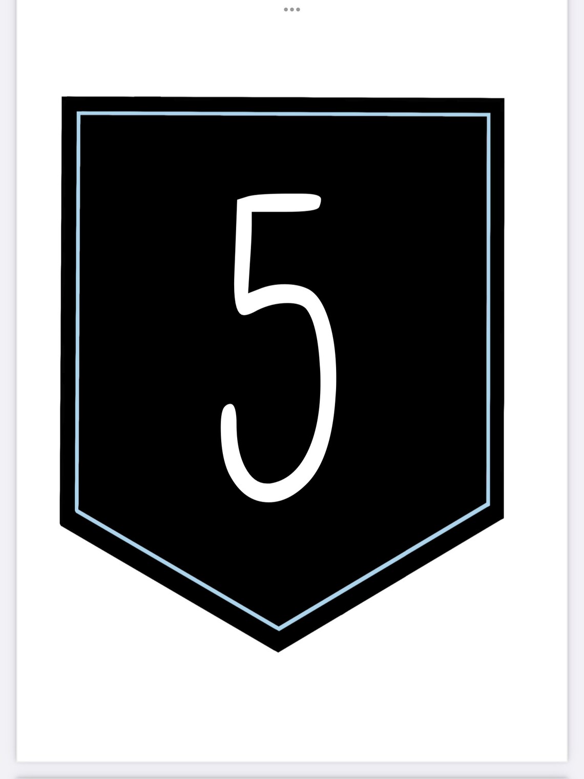 Letters and Numbers Display Banner Flags- DIGITAL DOWNLOAD - Etsy