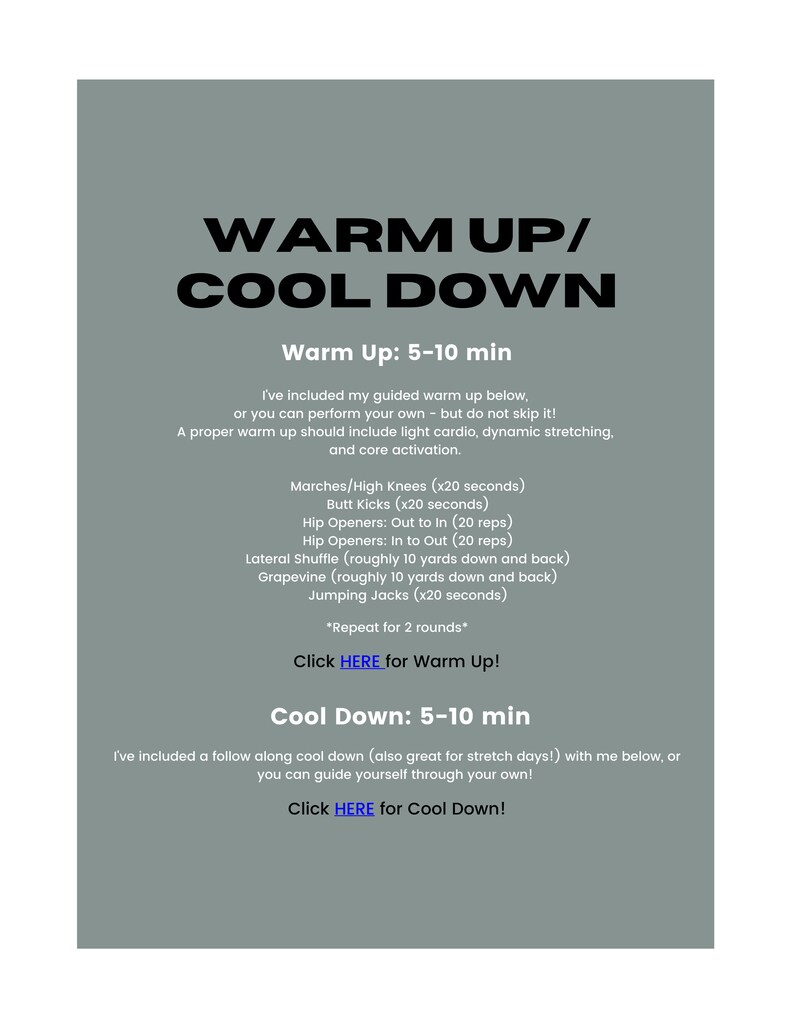 How-to: Full Body Strength Training (4 Week Guide) - Etsy