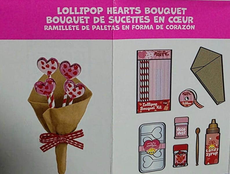 Miniverse Valentine's Day LOLLIPOP HEARTS BOUQUET - Etsy