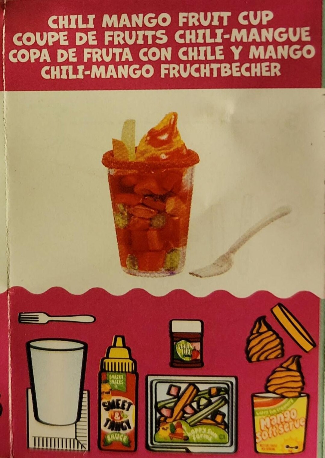 Miniverse Cafe 4 Chili MANGO FRUIT CUP - Etsy