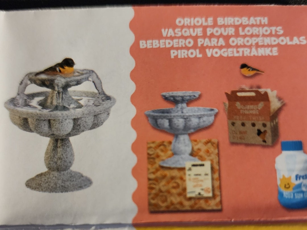 Miniverse Make It Mini Lifestyle ORIOLE BIRDBATH - Etsy