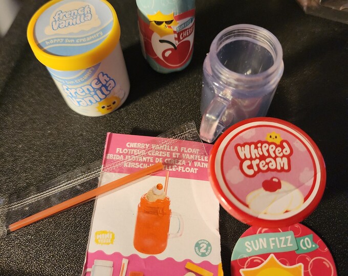 Miniverse Make It Mini Food CHERRY VANILLA FLOAT - Rare Find - Etsy