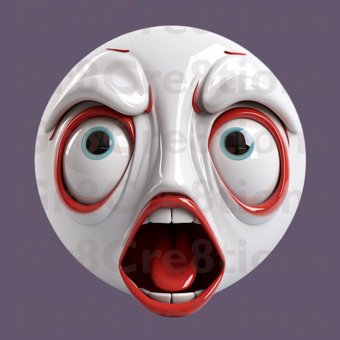 Drama Pack #27 - 5 Dramatic 3D Emojis, 2048x2048, Drama & Clown ...
