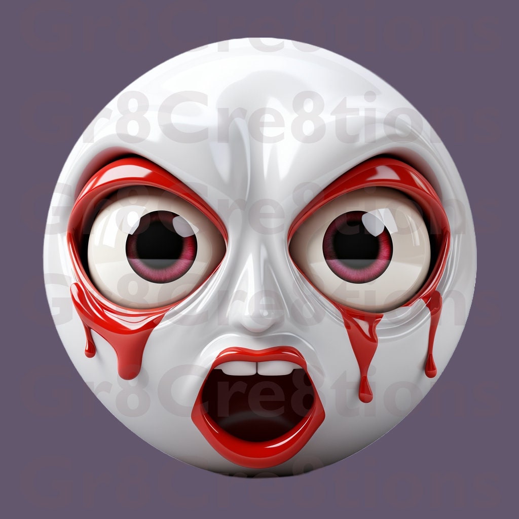 Drama Pack #11 - 5 3D White Emojis, Dramatic Expressions, 2048 X 2048 ...