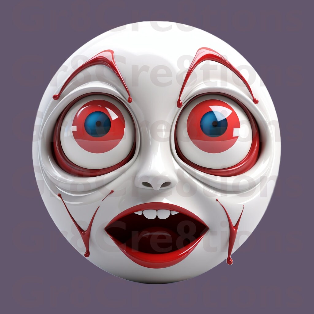 Drama Pack #17 - 5 Dramatic 3D Emojis, 2048 by 2048, Emoji Drama ...