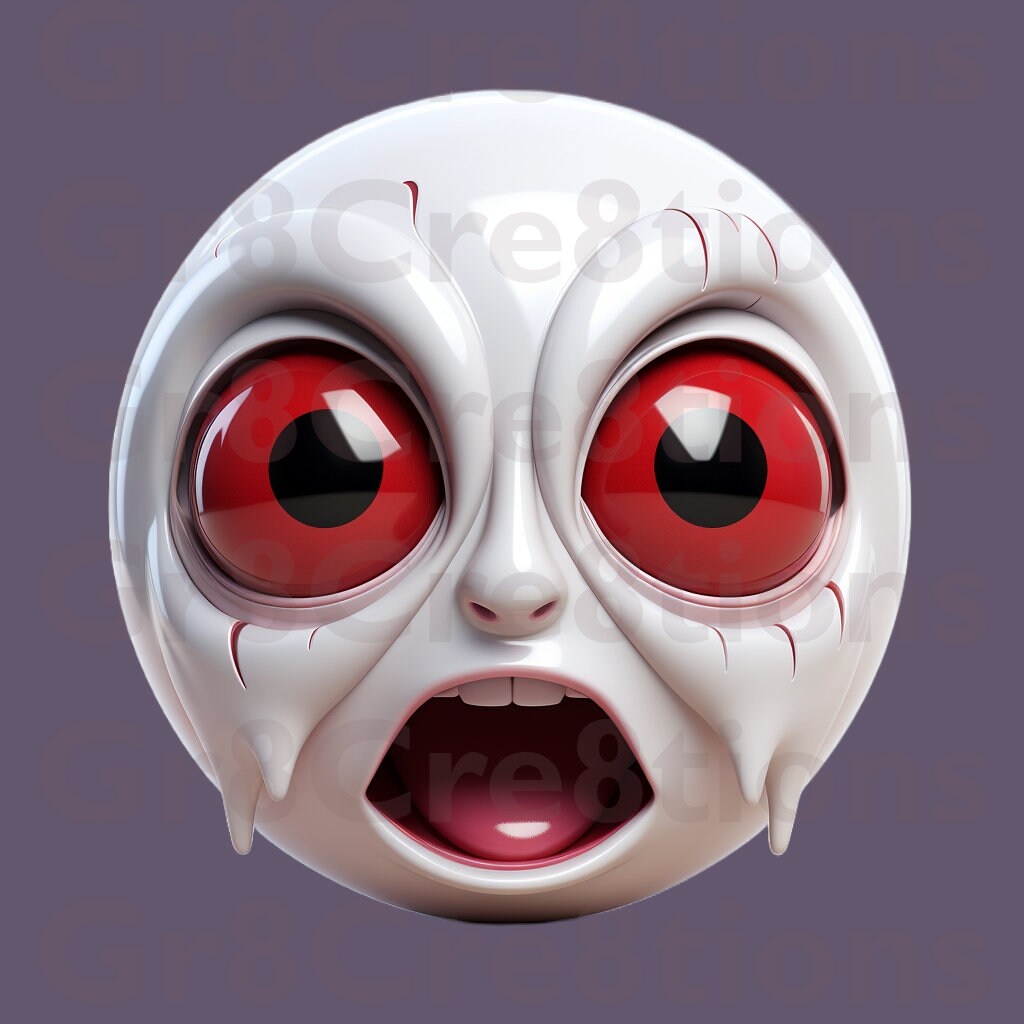 Drama Pack #1 - 5 Unique 3D White Emojis, Expressive Faces, 2048x2048 ...