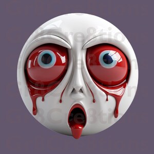 Drama Pack #14 - 5 Dramatic 3D White Emojis, 2048x2048 PNG, Instant ...