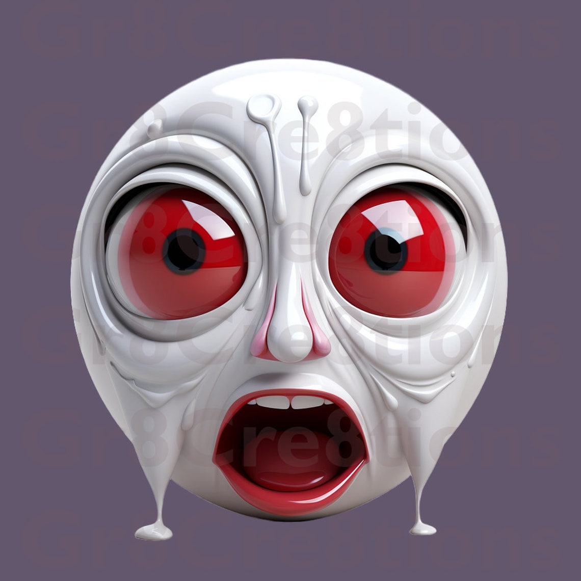 Drama Pack #27 - 5 Dramatic 3D Emojis, 2048x2048, Drama & Clown ...