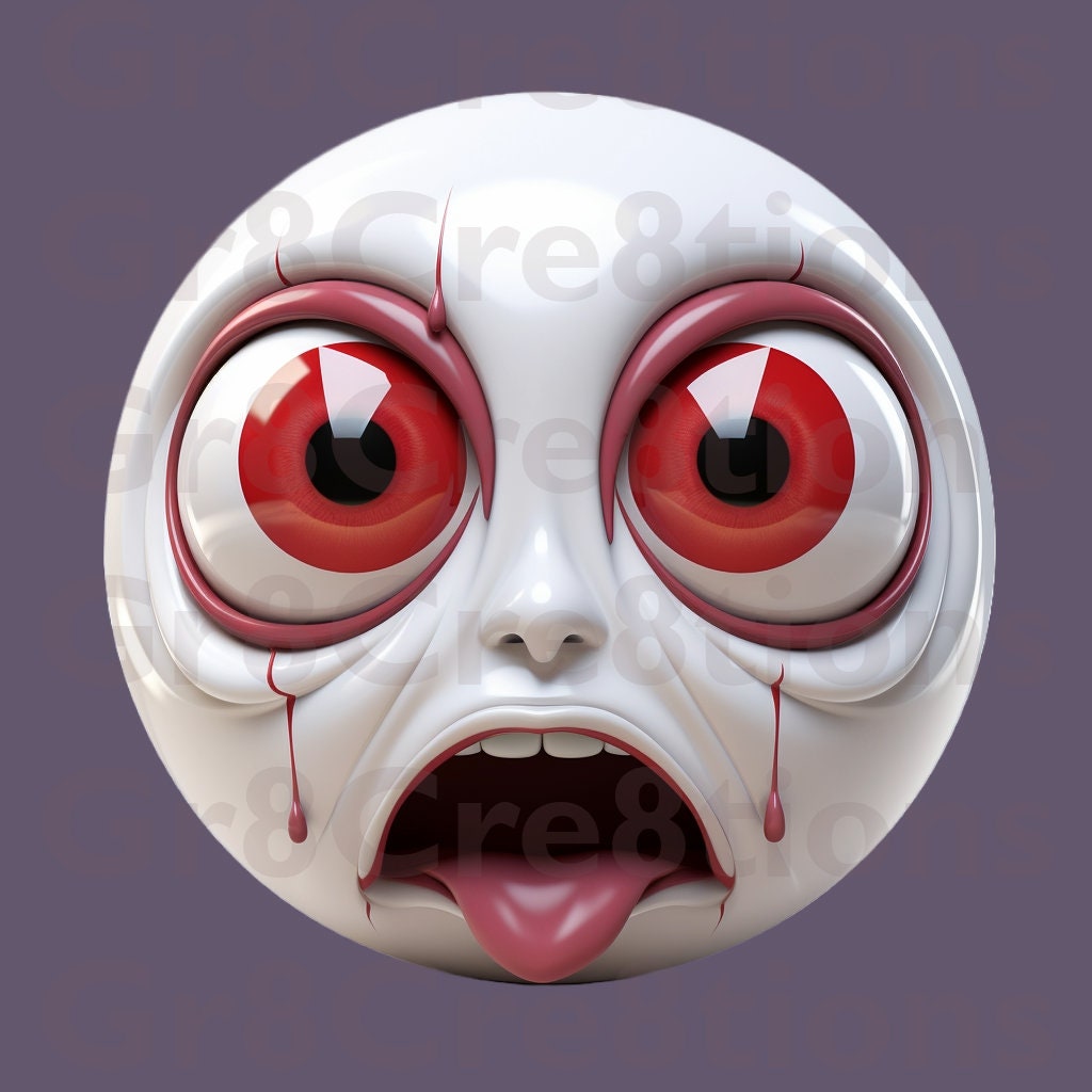 Drama Pack #3 - 3D White Emojis Set, 5 Expressive Faces, 2048x2048 PNG ...