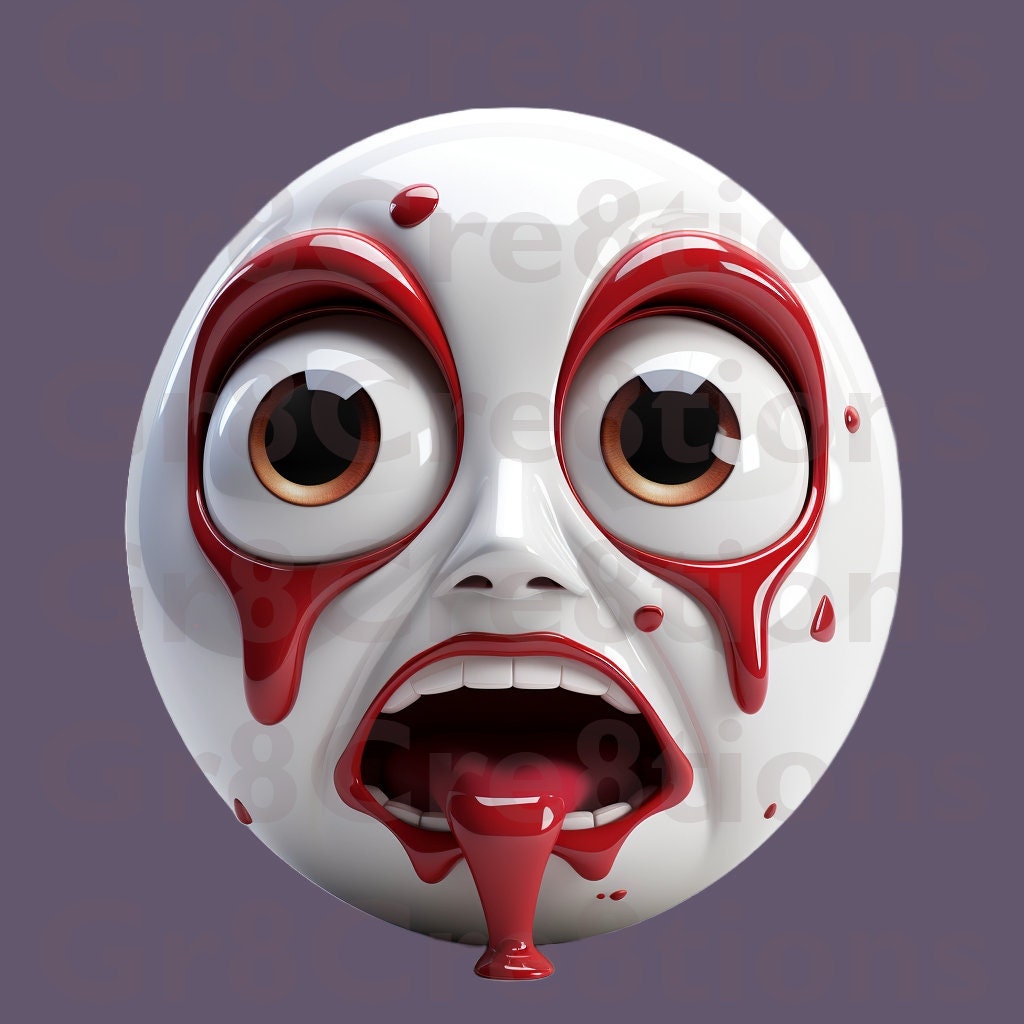 Drama Pack #23 - 5 3D White Emojis, 2048 by 2048, Drama Emoji Art ...