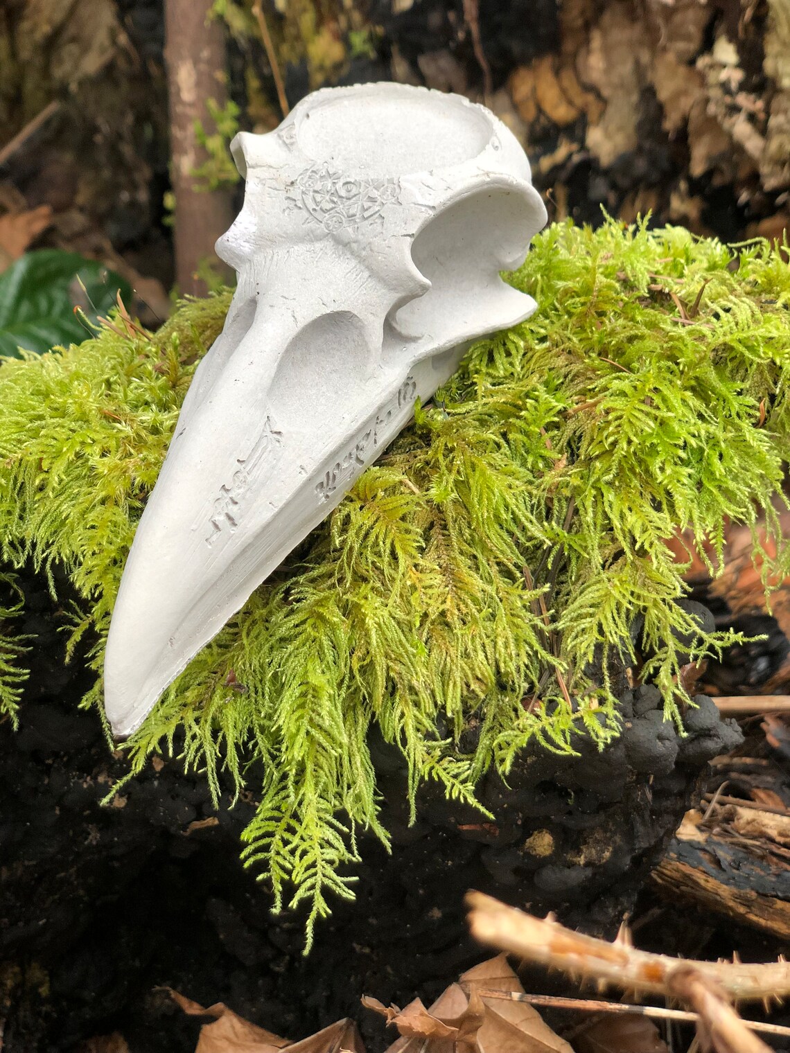 Crow, Crow Candle Holder, Stone Crow, Crow Decor, Gothic Decor, Crow ...