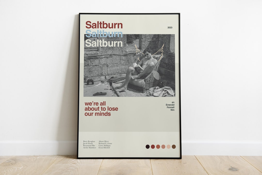 Saltburn Movie Poster - Digital Download, Minimal Wall Art for Film ...