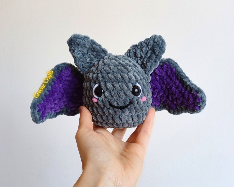 Crochet Pattern: Mini Bat Plush Toy - Halloween PDF Pattern for ...