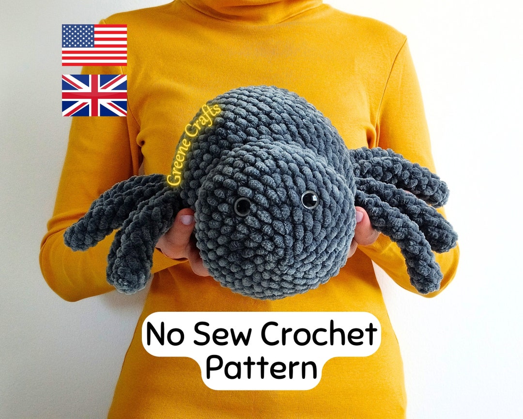 Crochet Pattern: Cute Spider Plush Toy - Beginner-friendly Halloween ...