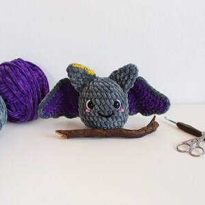 Crochet Pattern: Mini Bat Plush Toy - Halloween PDF Pattern for ...