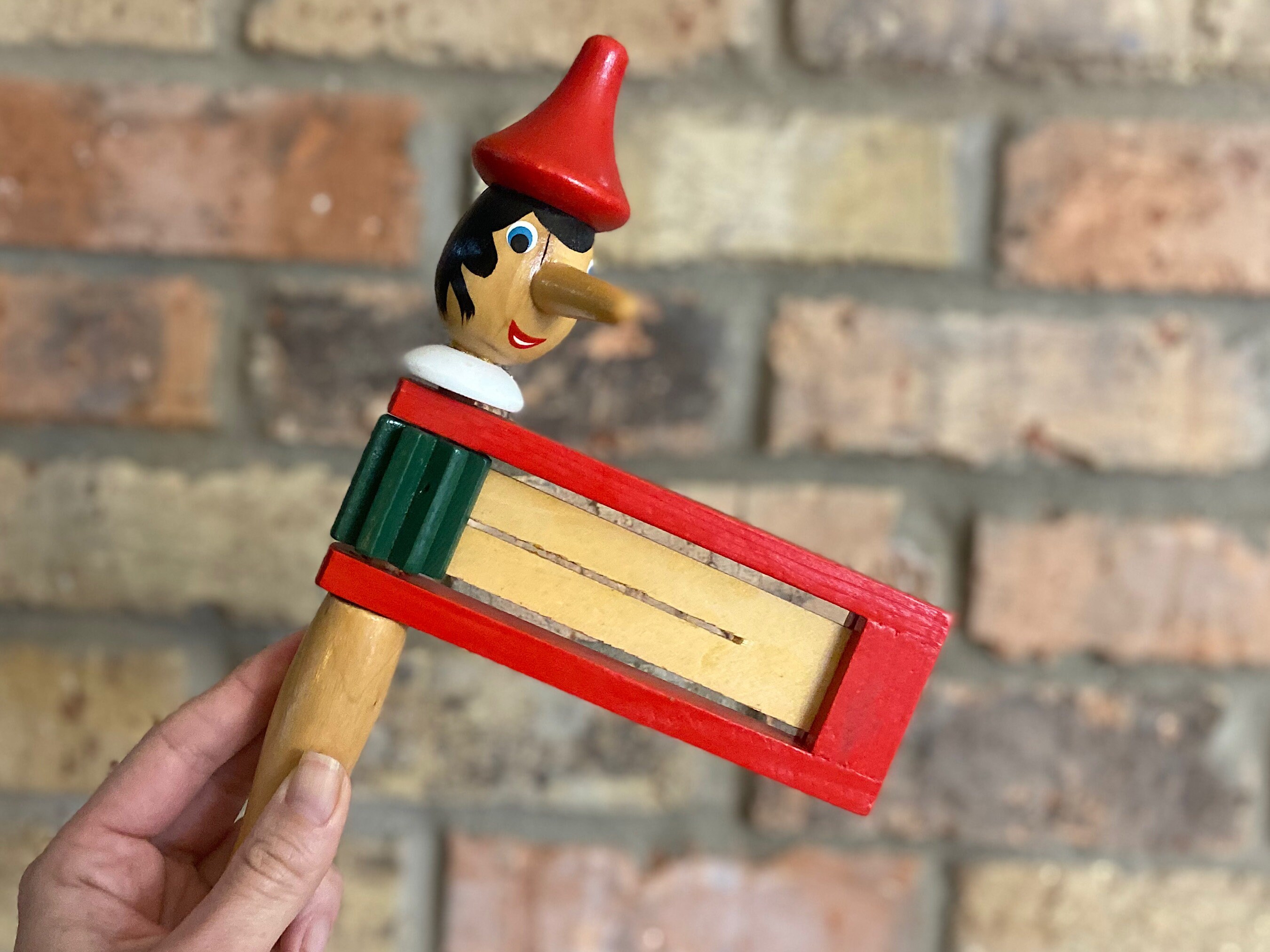 1940's Pinocchio Wooden Noise Maker Ratchet Vintage Disney's Pinocchio ...