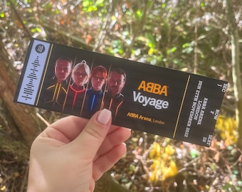 Abba Voyage Souvenir Ticket - Etsy