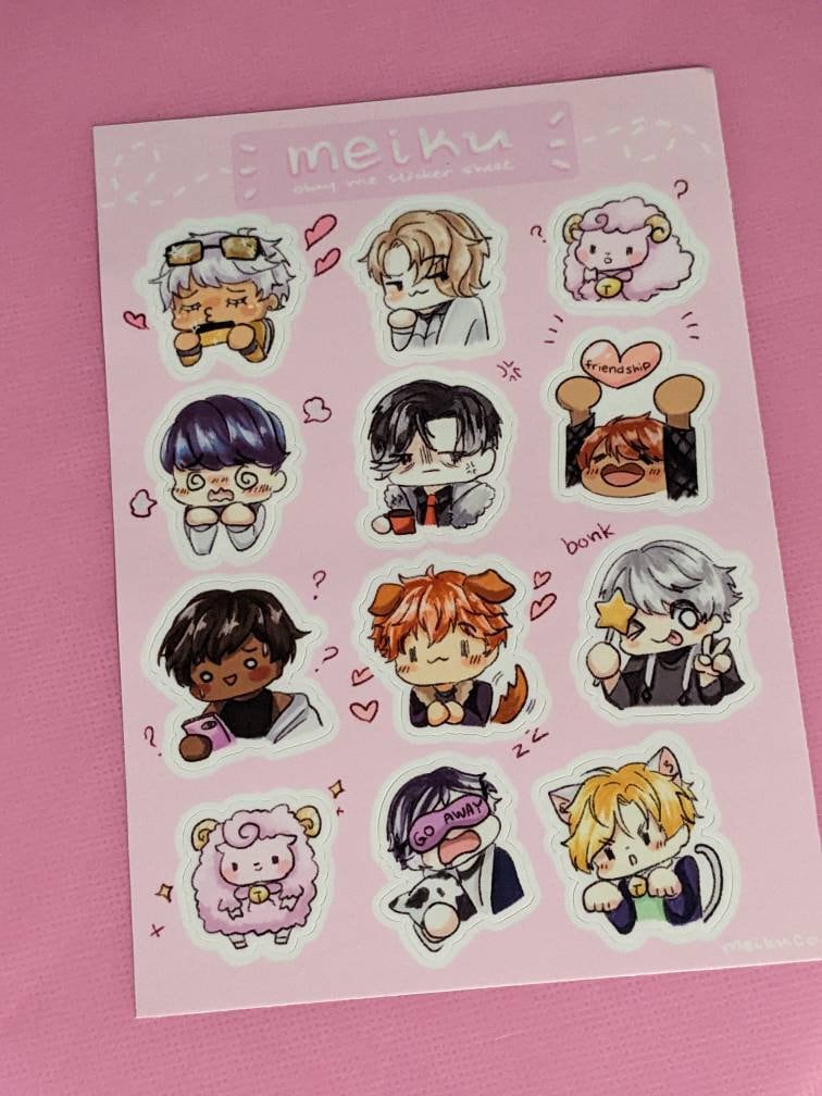 Obey Me Sticker Sheet - Etsy