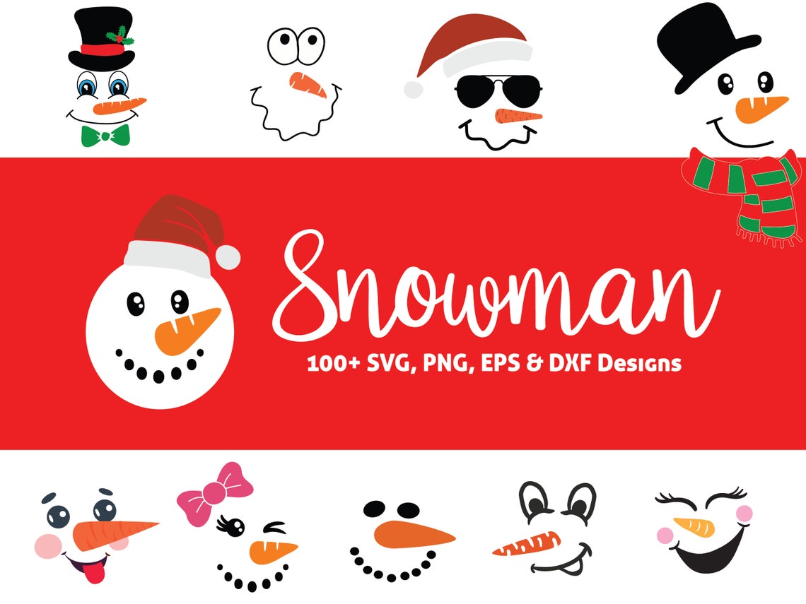 Snowman Face SVG Snowman Svg Frosty the Snowman Face Svg - Etsy
