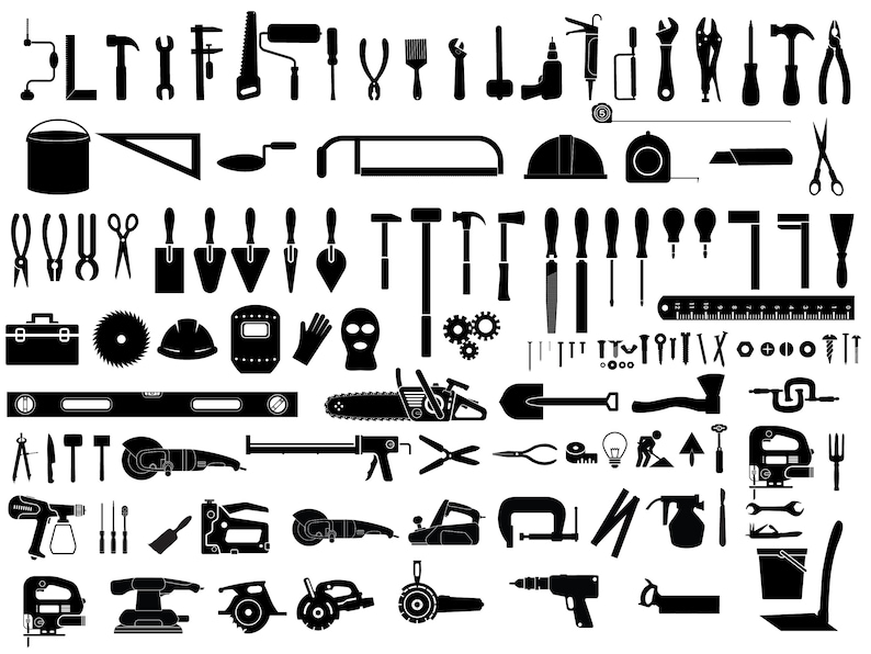 Tools SVG, Tool Box Svg, Repair Tools Svg, Handyman Svg Tools Clipart ...