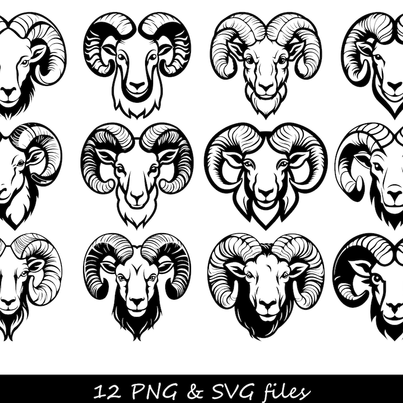 Rams Svg - Etsy