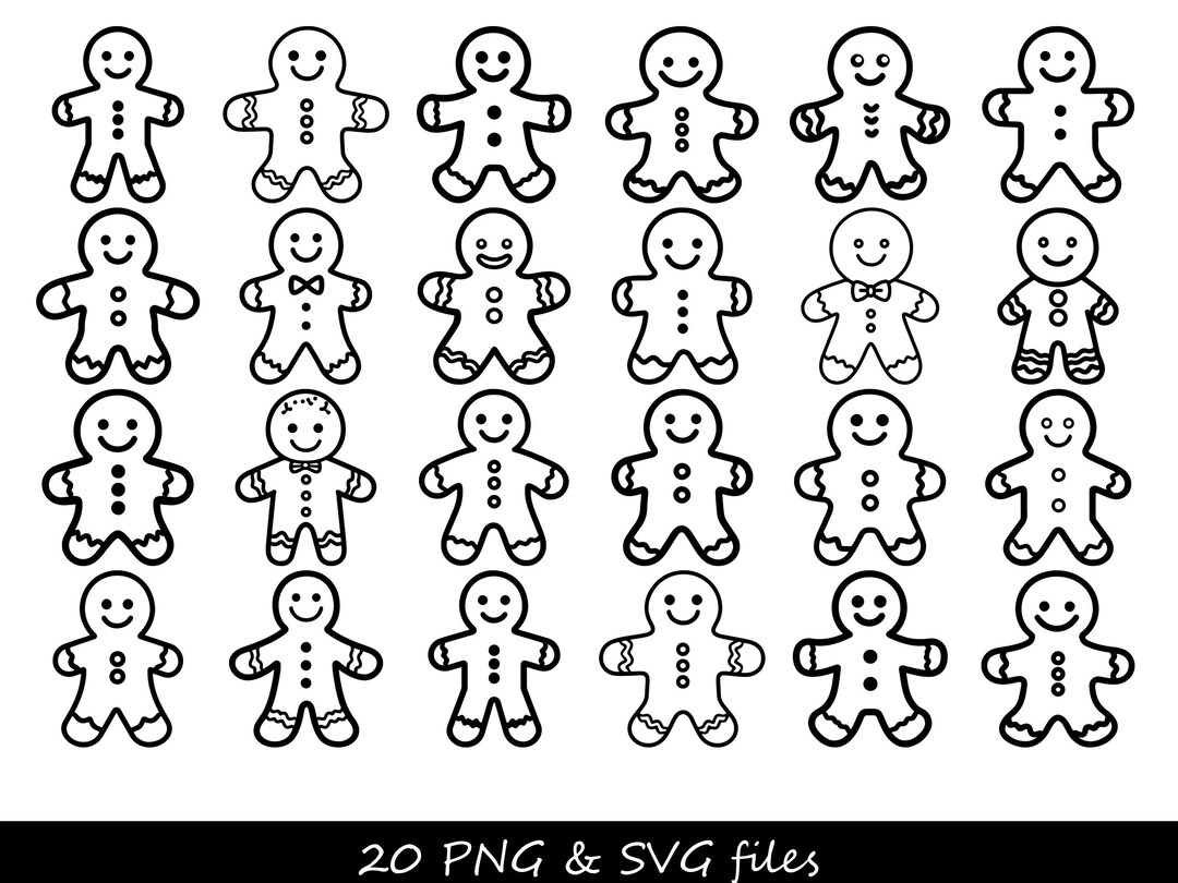 Gingerbread SVG, Gingerbread Man SVG, Gingerbread Face SVG, Gingerbread ...