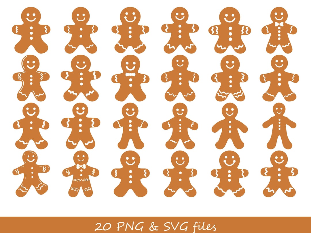 Gingerbread SVG, Gingerbread Man SVG, Gingerbread Face SVG, Gingerbread ...